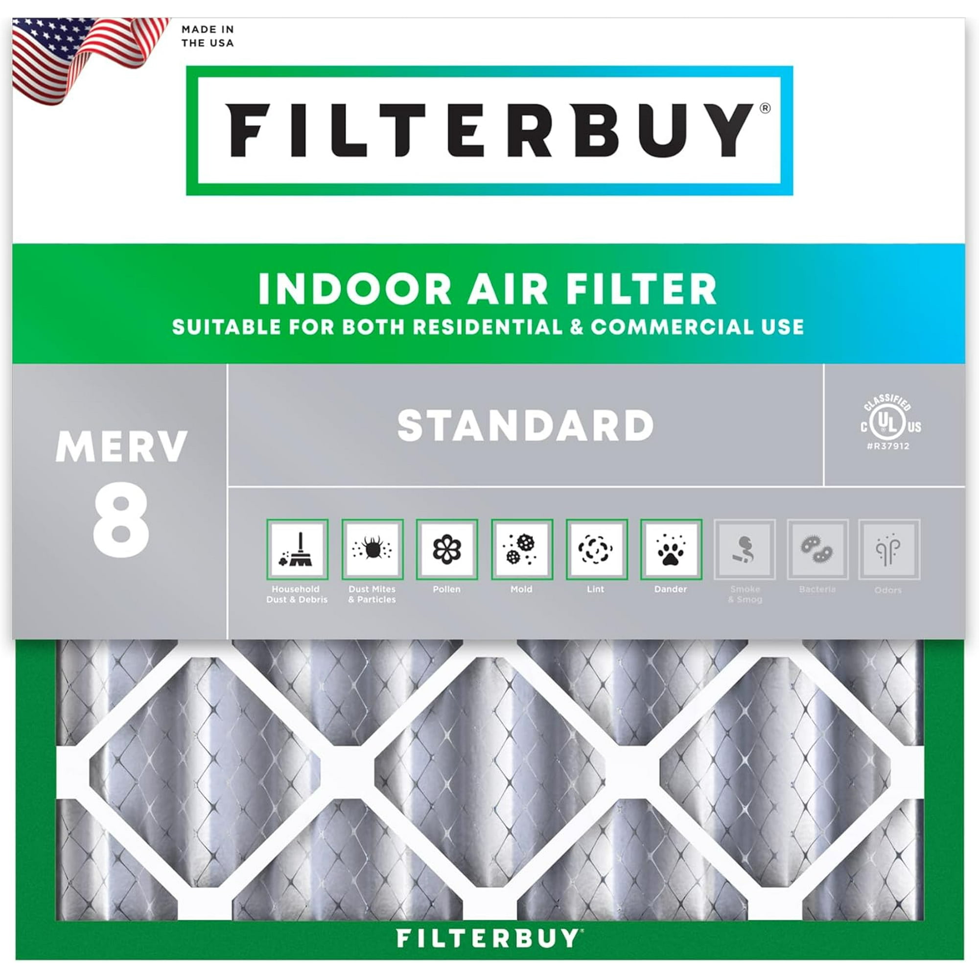 Click here for Filterbuy 18x18x4 Merv 8 (Mpr 600) Dust Defense  P... prices