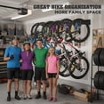 Stainless Steel Bike Storage Rack, 6 Bike Storage Hanger Wall Mount and ...