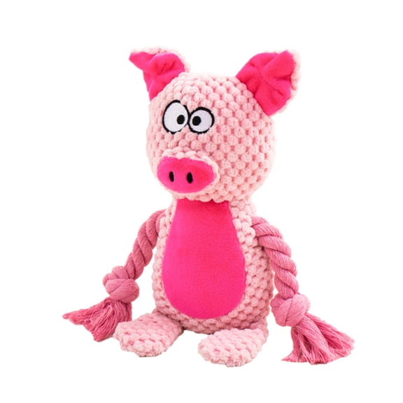 Dog Plush Toy - Puppy Squeaky Toy With Cute Cartoon Animal Design ...