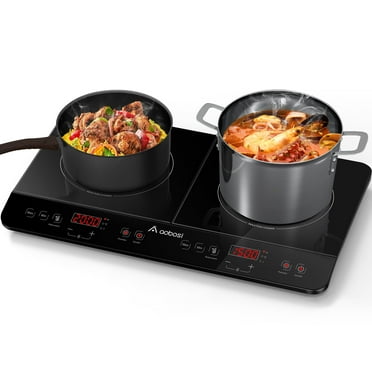 Free Shipping! Aobosi 1800W Double Electric Induction Cooktop Stovetop ...
