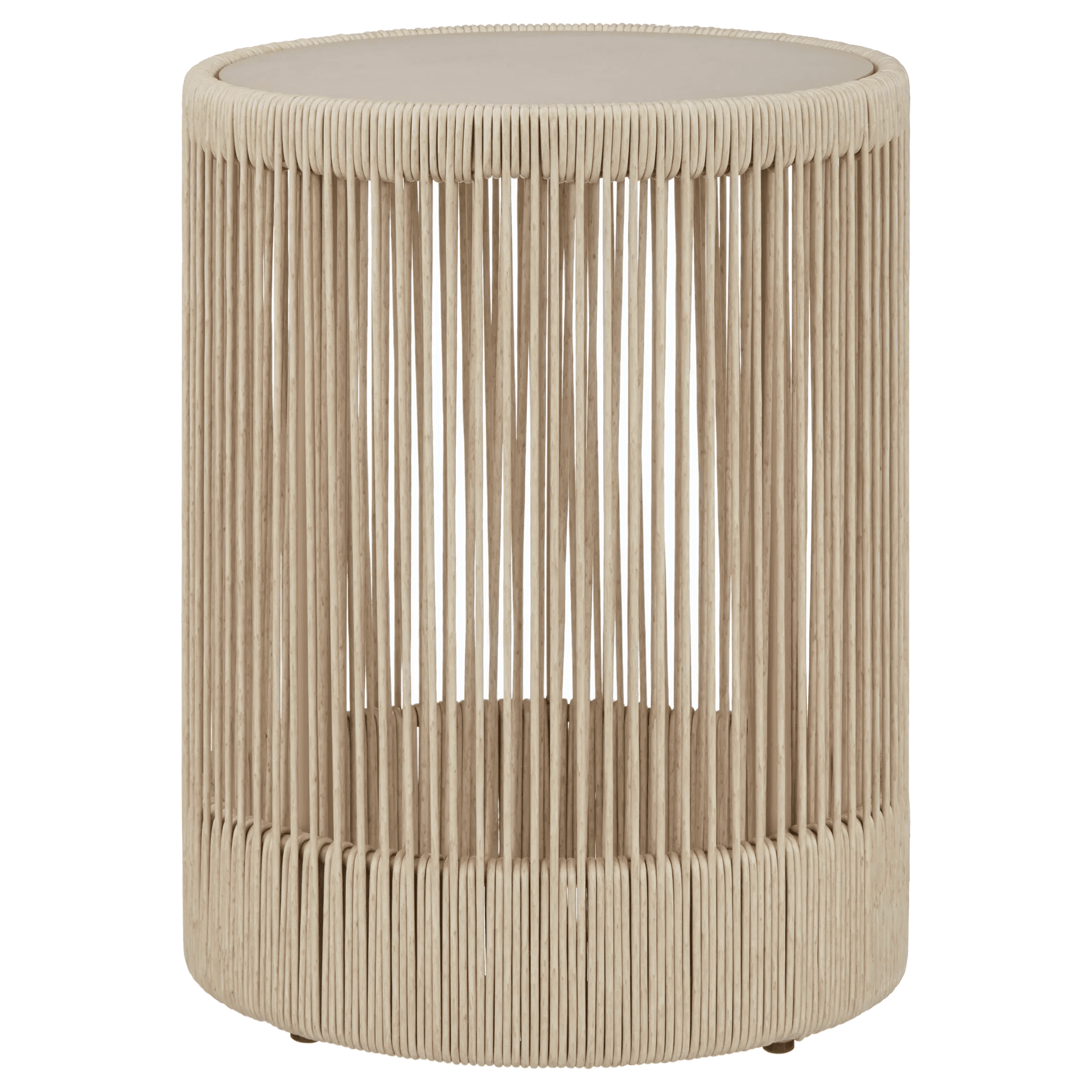 Bouclair Outdoor Off White Side Table with Metal Top - Walmart.ca