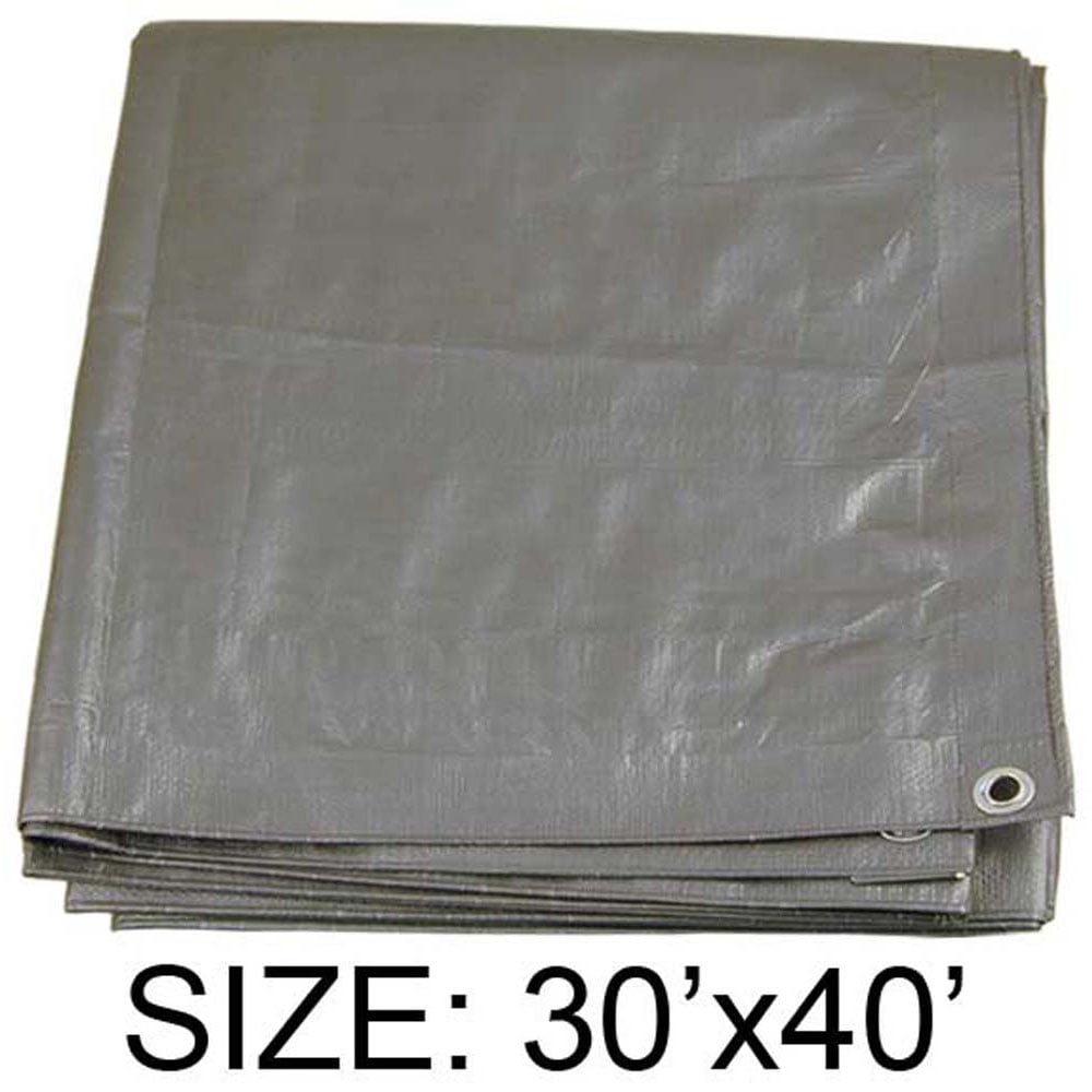 HAWK 30x40 Foot Multipurpose Silver Tarp, 165 GSM - TS3141 - Walmart.com