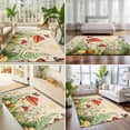 4x6 Mushroom Butterfly Flower Area Rug for Living Room, Washable Non ...