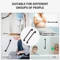 2 Pack Grab Bars for Wall Oil Brown, Safety Shower Grab Bars for ...