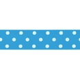 Offray Ribbon, Island Blue with White Polka Dot 1 1/2 inch Grosgrain ...