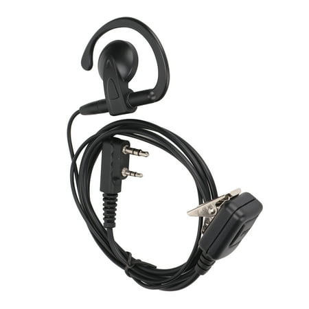 2 Way Earpiece, G Shape Noise Cancelling PVC Wire Plug And Play Talkie ...