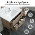 "Wonline 32"" Single Base Farmhouse Bathroom Vanity with Undermount ...