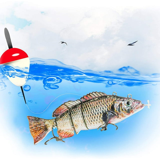 UFISH Large Robotic Fishing Lure 5.5", Self swimming animated fishing ...