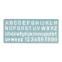 Westcott Stencil Lettering Guide - Caps, Lowercase, and Numbers,3/8 ...