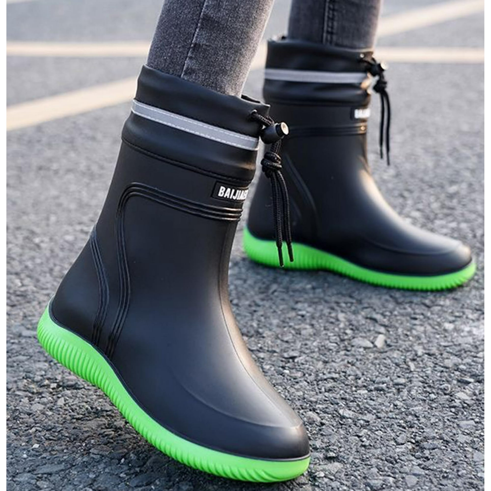 Click here for Generic Mens Rain Boots  Comfy Non Slip Solid Wate... prices