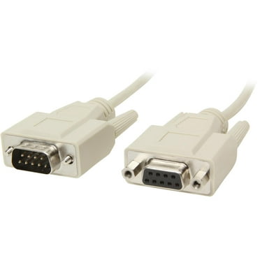 C2G 6ft Serial RS232 DB9 Cable with Low Profile Connectors F/F - In ...