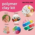 Incraftables Polymer Clay Crafts Kit - 24 Colors Soft Blocks, Oven Bake, Sculpting Tools ...