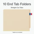 Pendaflex Manila End Tab Classification Folders 2 Dividers, Letter ...