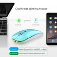 TENMOS Wireless Bluetooth Silent Mouse with Rechargeable Battery 2.4G ...