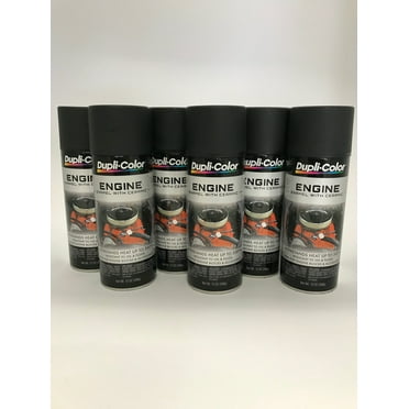Duplicolor Gloss Black Engine Enamel with Ceramic, High Temp Heat Paint ...