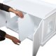 Pefilos 37" Enclosed Litter Box Enclosure Hidden Cat Washroom Bench,Cat ...