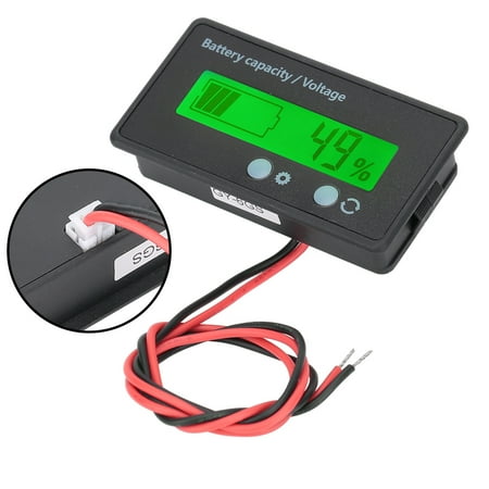 Battery Capacity Display, Waterproof Battery Capacity Monitor, 8-100V ...