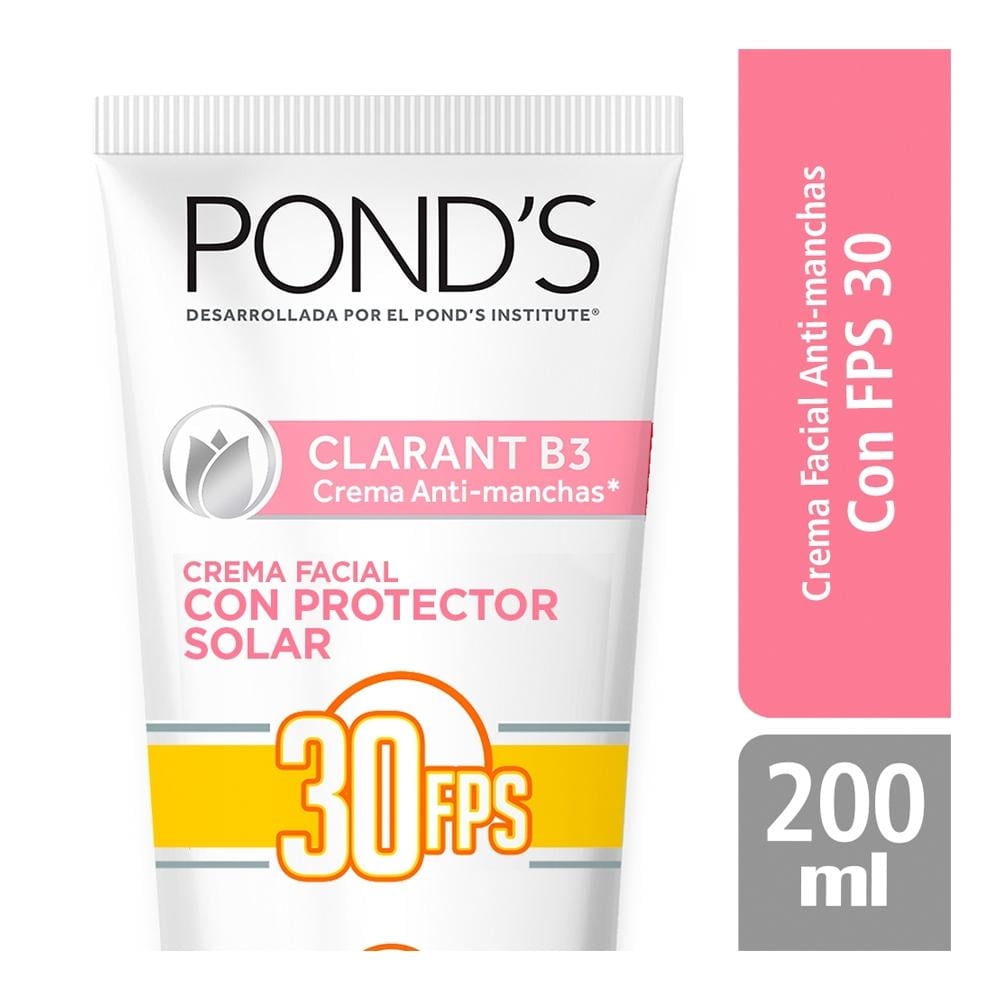Crema facial anti-manchas Pond´s Clarant B3 con protector solar 30 fps ...