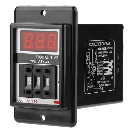 Timer Relay,AC 220V Delay On Delay Time Relay Delay Timer Relay ...