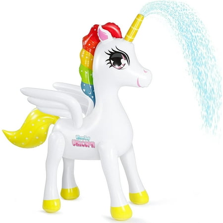 Giant Inflatable Unicorn Sprinkler - Blow Up Unicorn Spray Water Toys ...