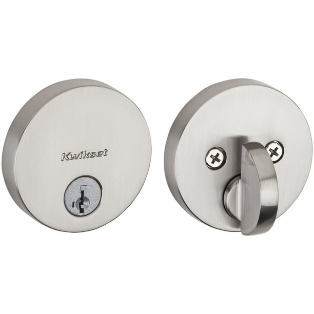 Uptown Round Deadbolt in Satin Nickel - Walmart.com