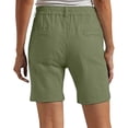 CAIVO Women Casual Summer Shorts With Pockets Comfortable Semi Elastic ...