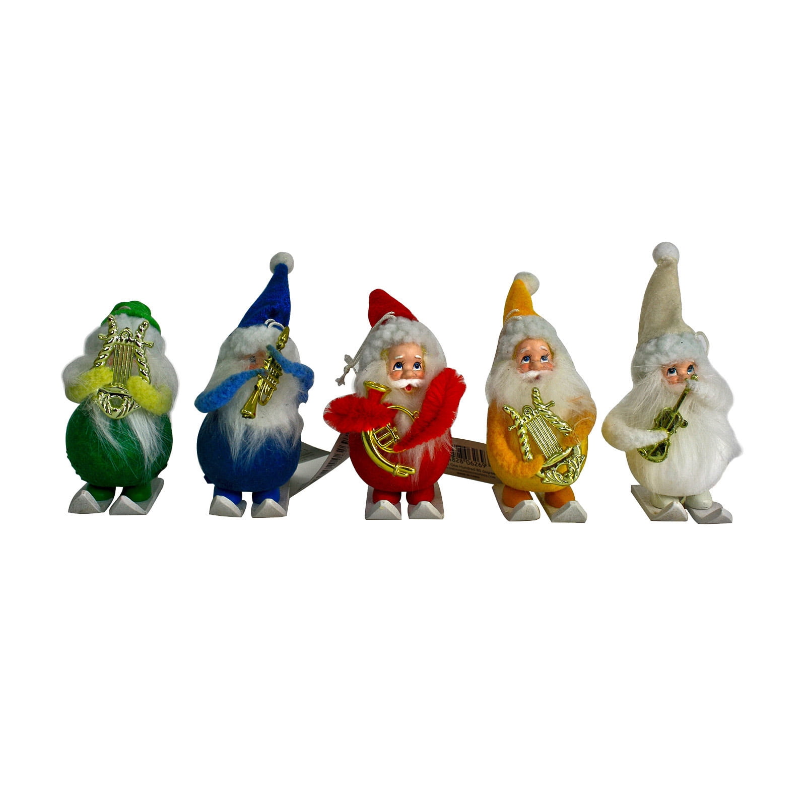 One Hundred 80 Degrees Set/5 Rainbow Gnome Christmas Tree Retro Vintage ...