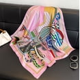 New square scarf, small silk scarf, satin imitation silk, women's ...