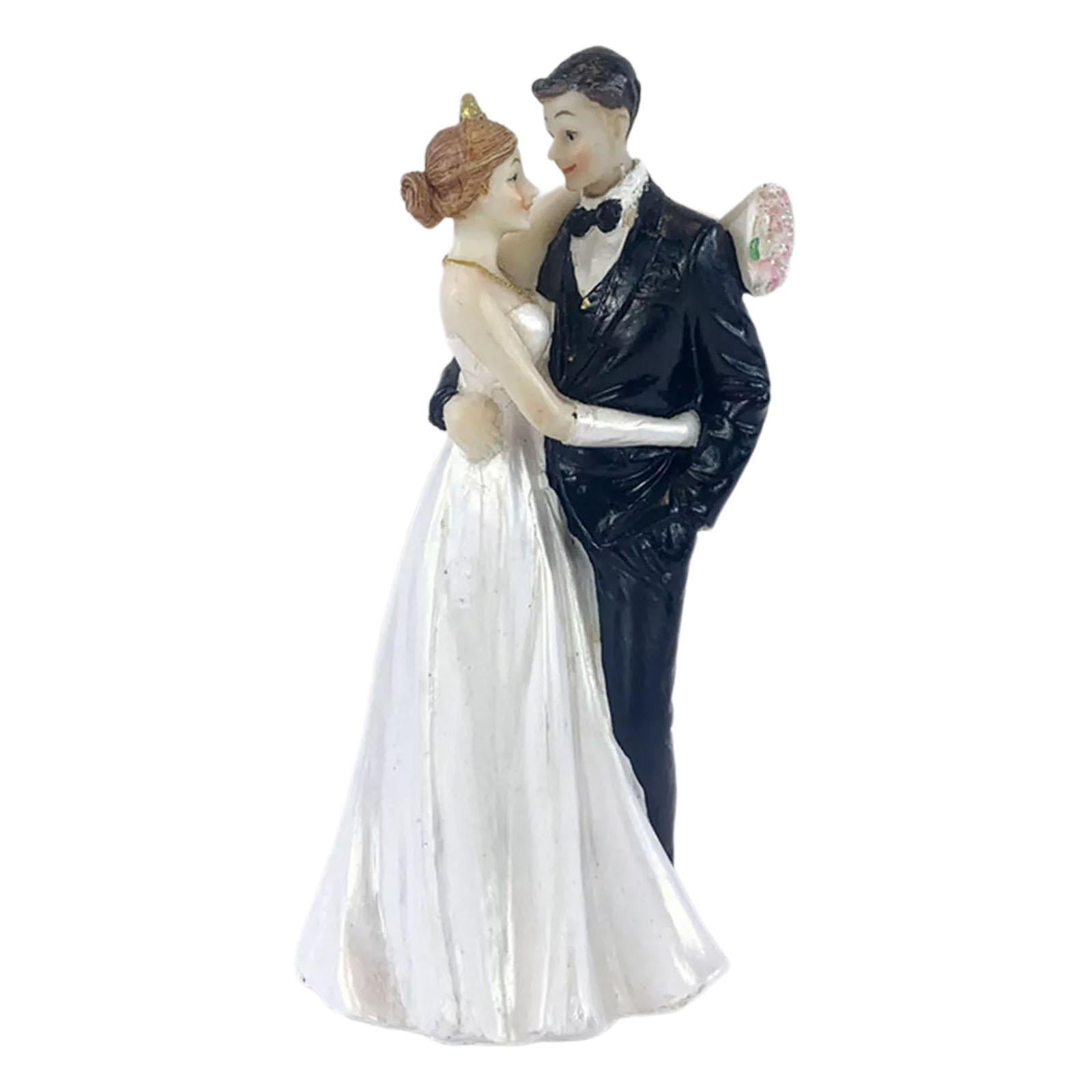 Cake Topper Bride and Groom Figure Wedding Couple Figure Wedding H ...