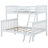 Angel Line Hudson Twin over Full Bunk Bed, White - Walmart.com