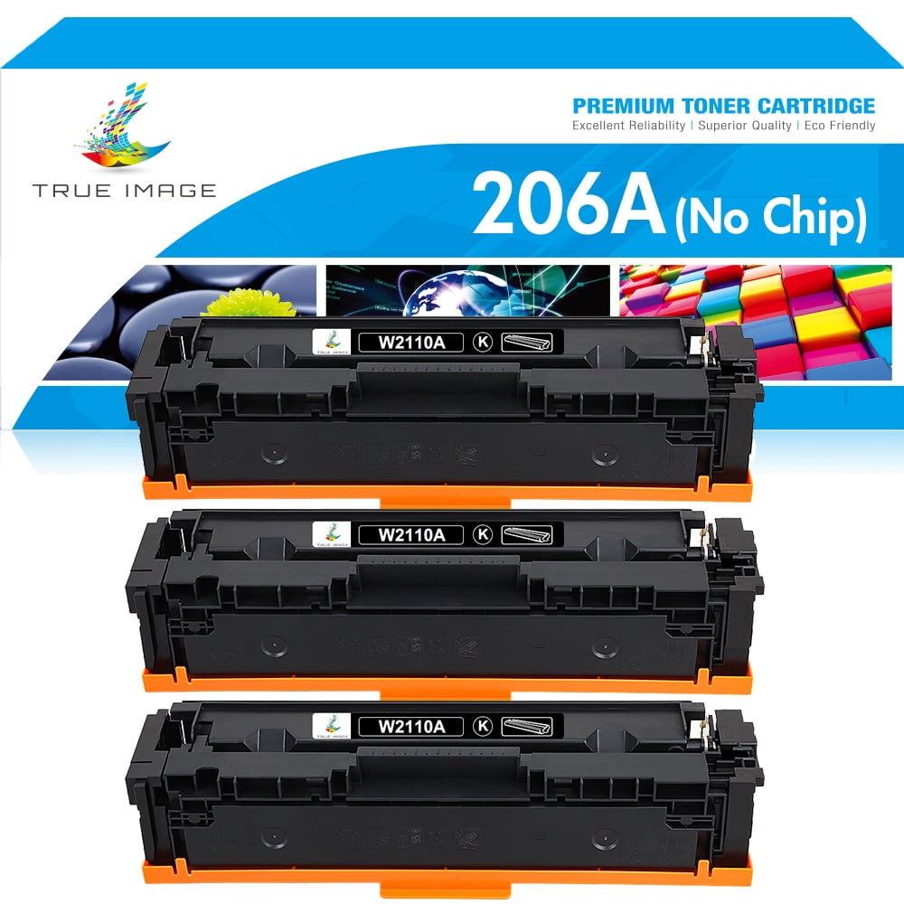 True Image 3-Pack Compatible Toner Cartridge for HP 206A W2110A ...