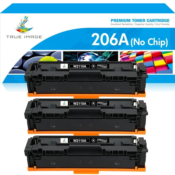 True Image 3-Pack Compatible Toner Cartridge for HP 206A W2110A ...