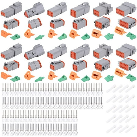 JRready 208 PCS DT Deutsch Connector Kit Waterproofing Gray, 2 Sets ...