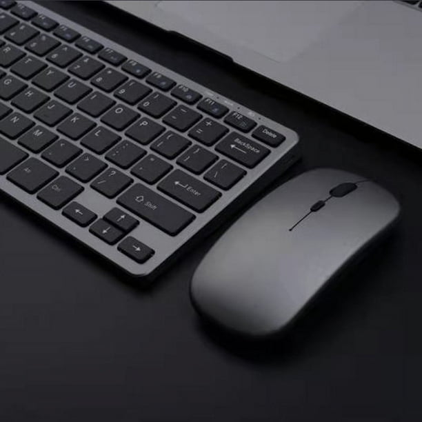 Teclado y ratón inalámbricos recargables con Bluetooth de tres modelos ...