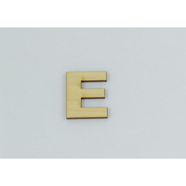 1 Pc, 10 Inch X 1/4 Inch Thick Wood Letters E In The Arial Font For ...