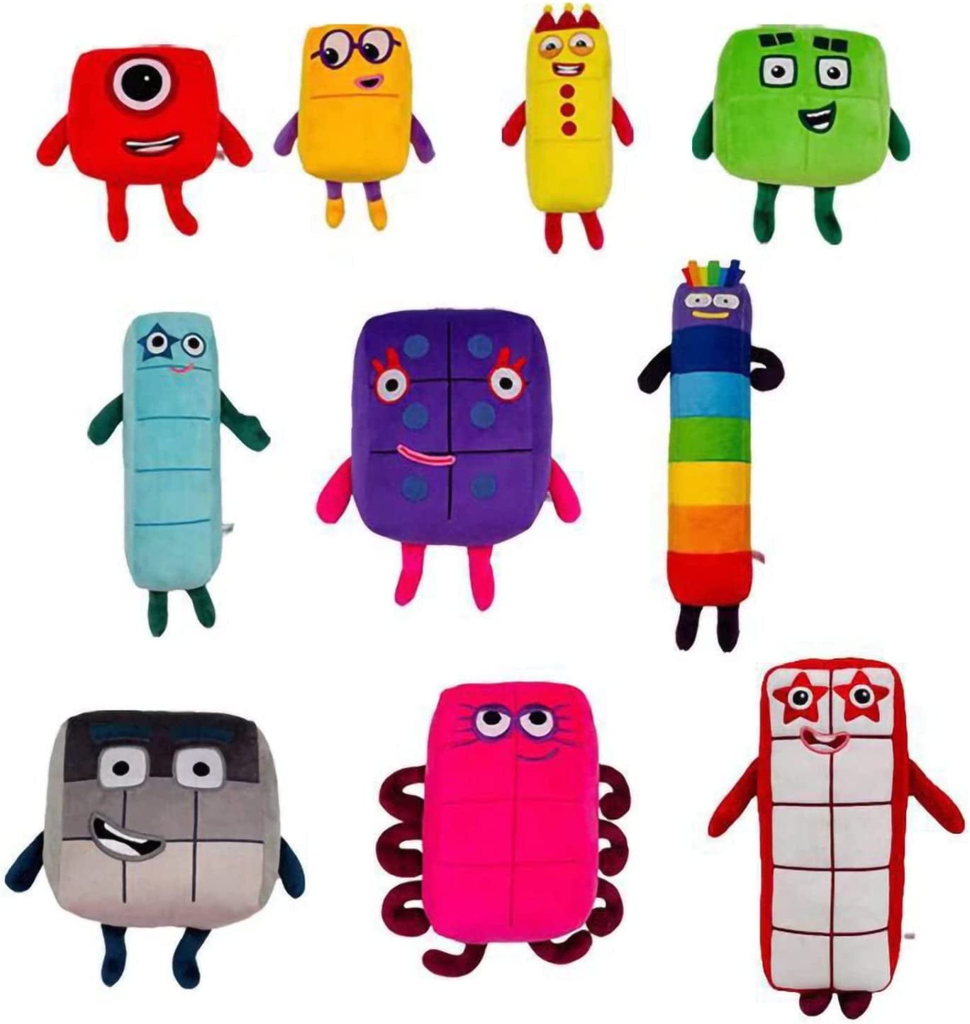 Buy Numberblocks Stuffed Plush Doll CartoNumberblockson Number Stuffed ...
