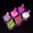 6 Colors Nails Glitter Powder Reflective Metallic Art Sequins Sparkling ...