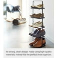 Yamazaki Home Shoe Rack - Two Styles, Black, Steel, Tall, Holds 5 shoes ...