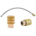 Push Pull Auto Locking Tire Chuck 12.5mm Threaded Brass Air Connector ...