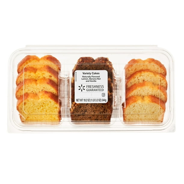 Walmart Freshness Guaranteed Variety Sliced Cake, 19 oz, 12 Count ...