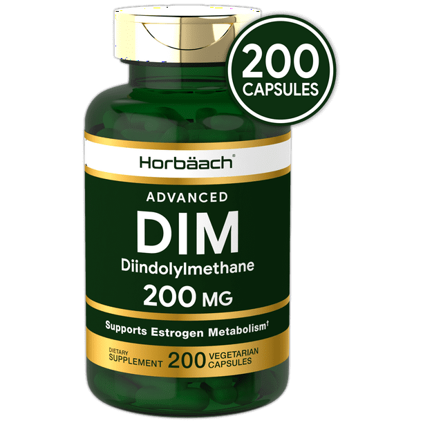 DIM Supplement 200mg | 200 Vegetarian Capsules | Vegetarian, Non-GMO ...