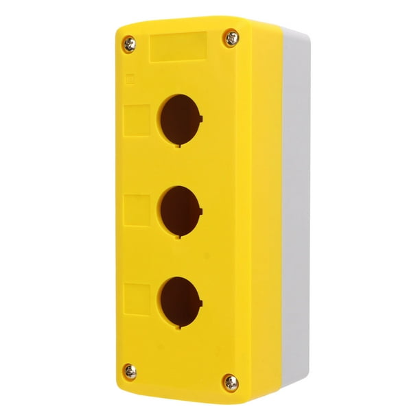 Push Button Box Waterproof 3 Holes Button Switch Station Box ABS ...