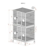A and E Cage Co. 40"X30" Double Stack Breeder Cage - Black - Walmart.com