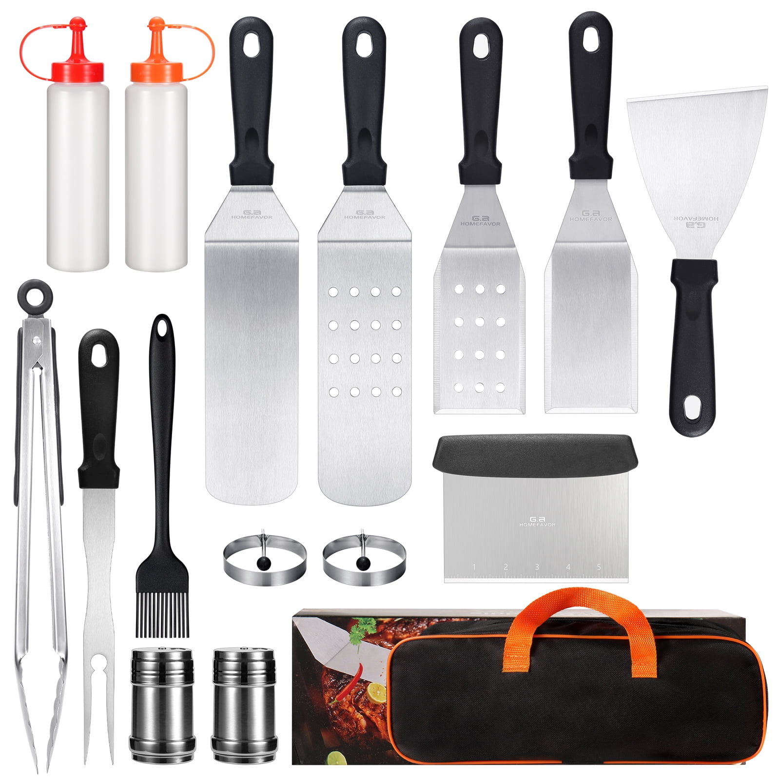 Buy Griddle Accessories Kit, G.a HOMEFAVOR 16 Pcs Griddle Grill Tools ...