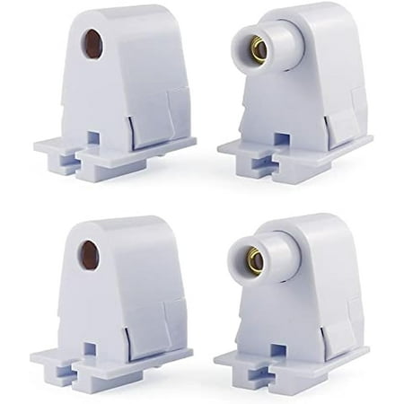 2 Pairs Single Pin FA8 Base Lamp Socket Connectors For 8ft LED ...