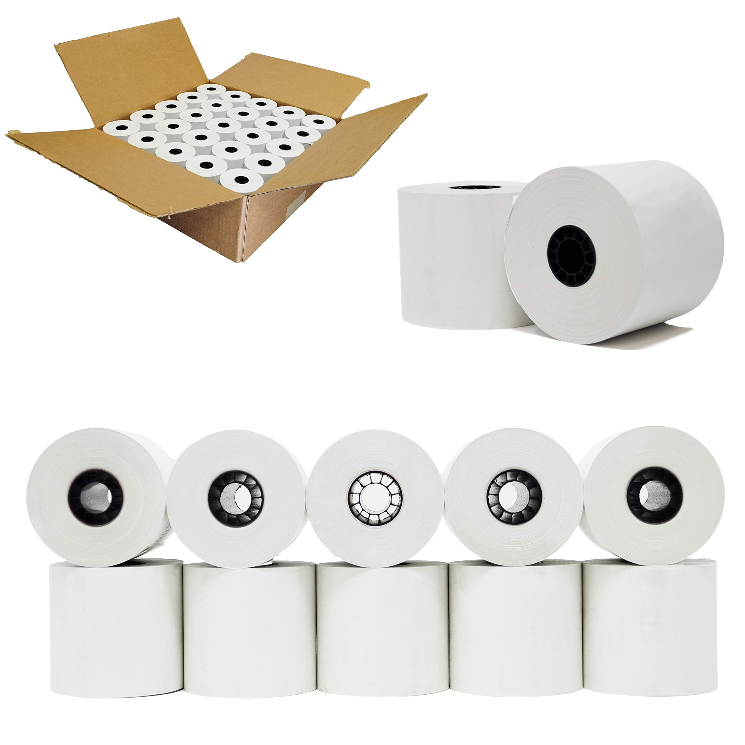 (48 Gsm Paper Thickness) 2 1/4 x 230ft 1-Ply Thermal Paper [100 Rolls ...