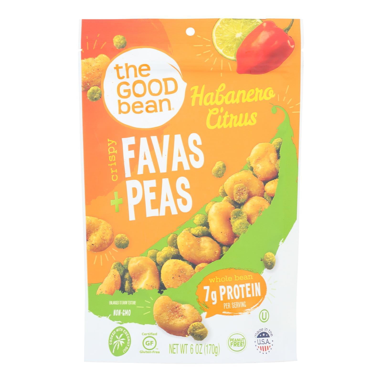 The Good Bean - Fava/peas Habanero Citrus - Case of 6 - 6 OZ - Walmart.com