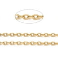 304 Stainless Steel Cable Chains Diamond Cut Chains Unwelded Golden ...
