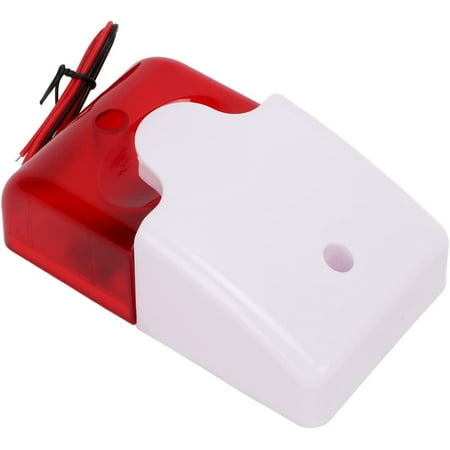 Red Strobe Light Sound and Light Alarm Shock Resistant Safety Warning ...