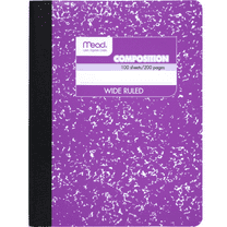 Mead Composition Book [Wide Ruled]: 7-1/2 in. x 9-3/4 in. (Purple) 1 ...